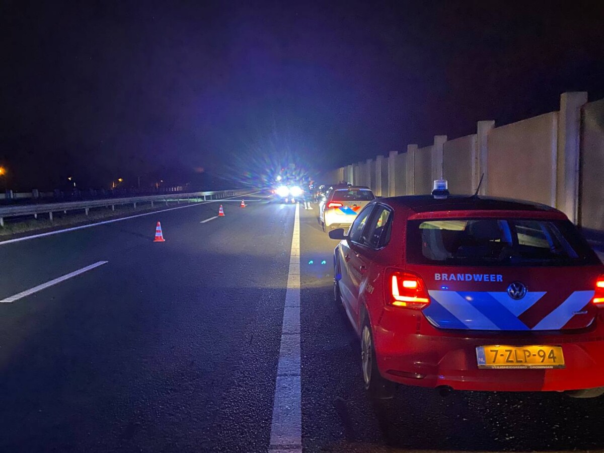 A7 korte tijd afgesloten door ongeval - NoorderNieuws