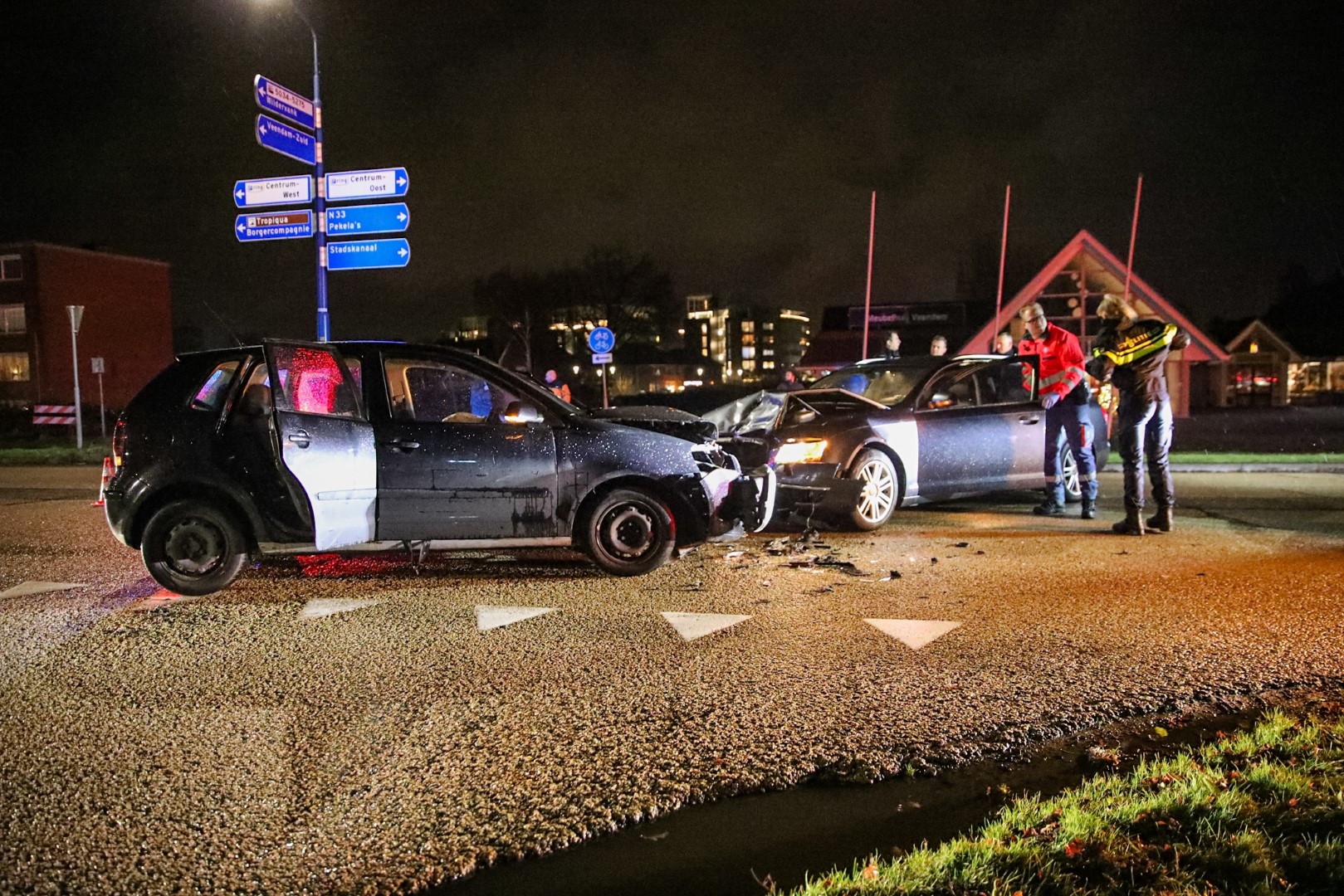 Gewonde bij frontale botsing - NoorderNieuws